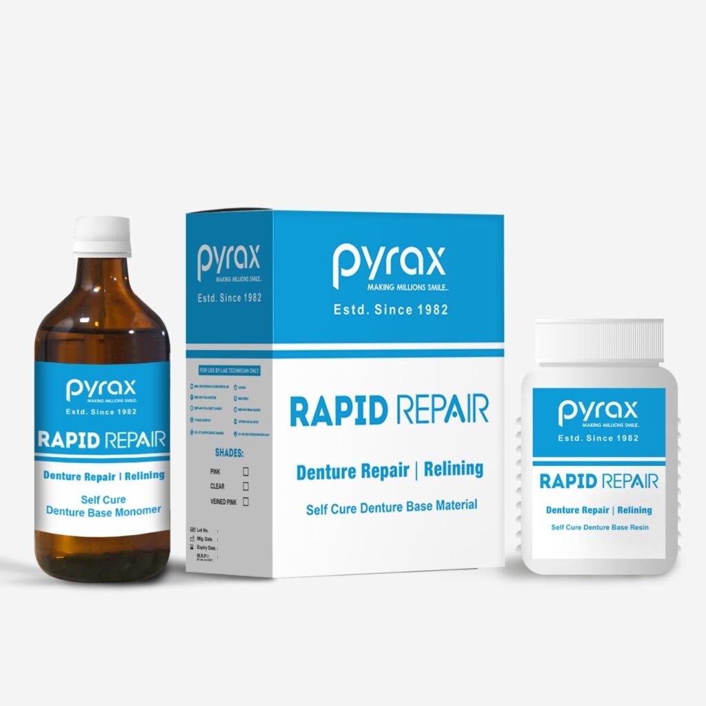 PYRAX® High Quality Heat Cure Denture Base Acrylic Liquid – Pyrax Polymars